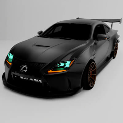 Lexus RC F – High-Quality 3D Model by BILAL AHMAD
