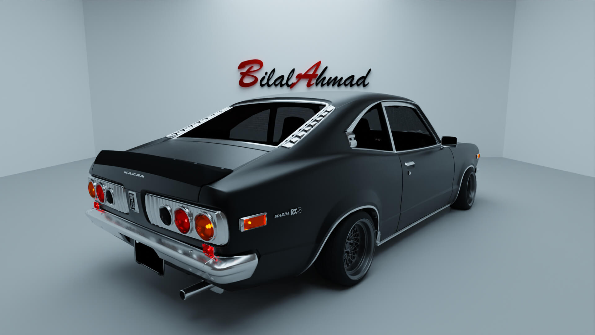 Mazda RX3 1973 - 3D Model by BILAL AHMAD