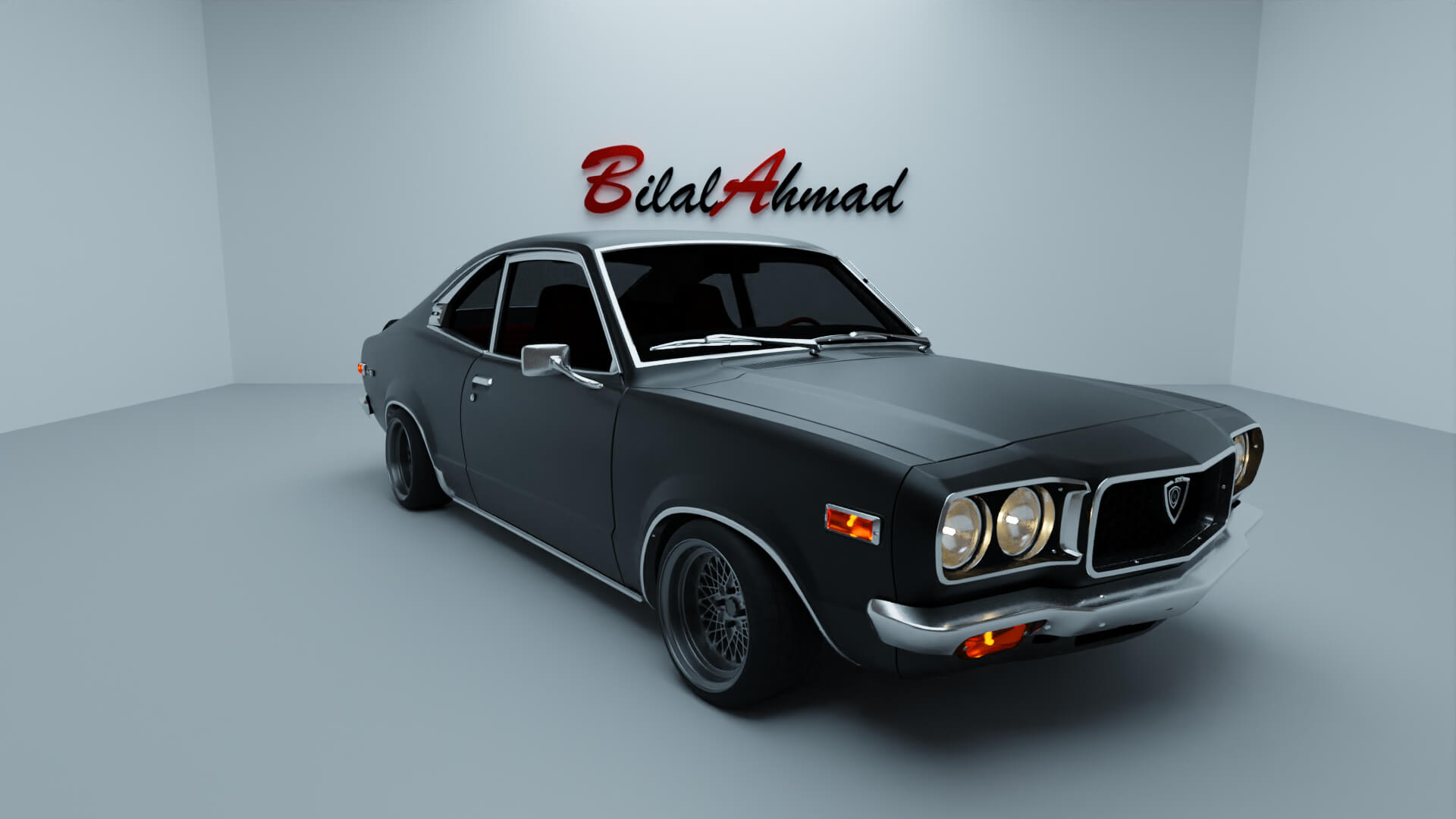 Mazda RX3 1973 - 3D Model by BILAL AHMAD