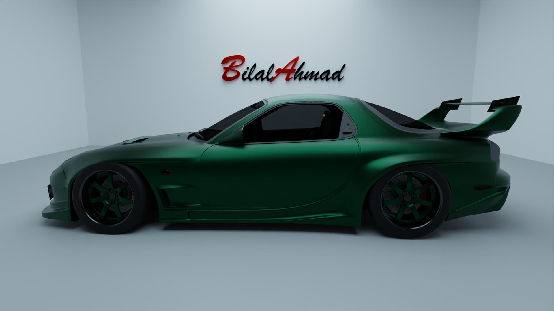Mazda RX7 With Interior - 3D Model by BILAL AHMAD