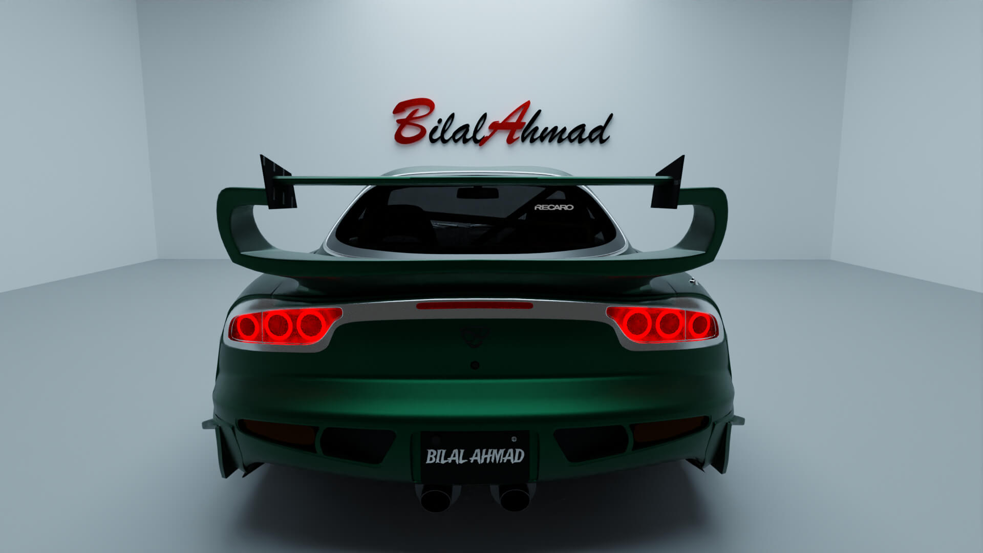Mazda RX7 With Interior - 3D Model by BILAL AHMAD