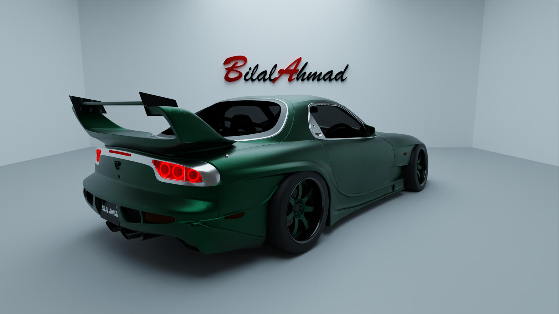 Mazda RX7 With Interior - 3D Model by BILAL AHMAD