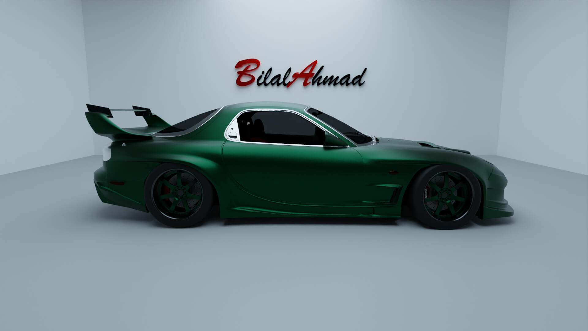 Mazda RX7 With Interior - 3D Model by BILAL AHMAD