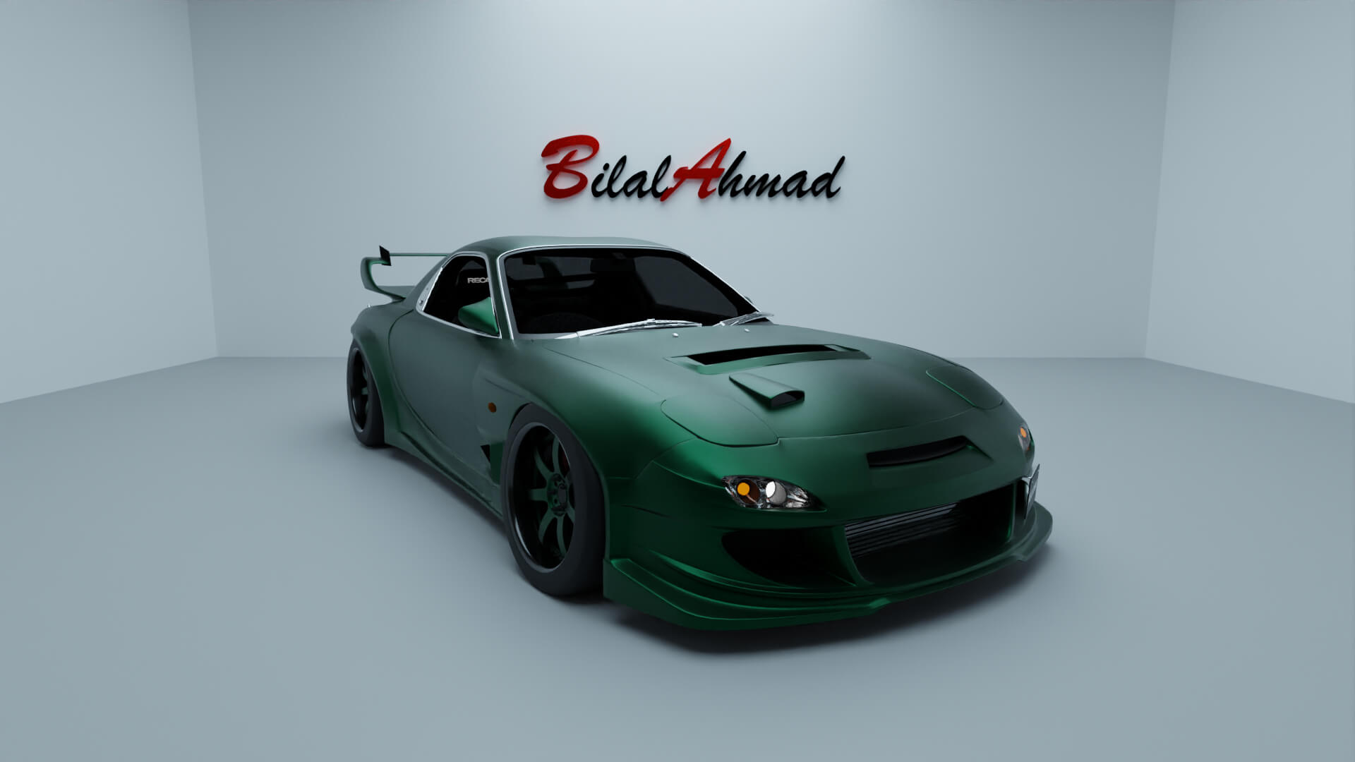 Mazda RX7 With Interior - 3D Model by BILAL AHMAD