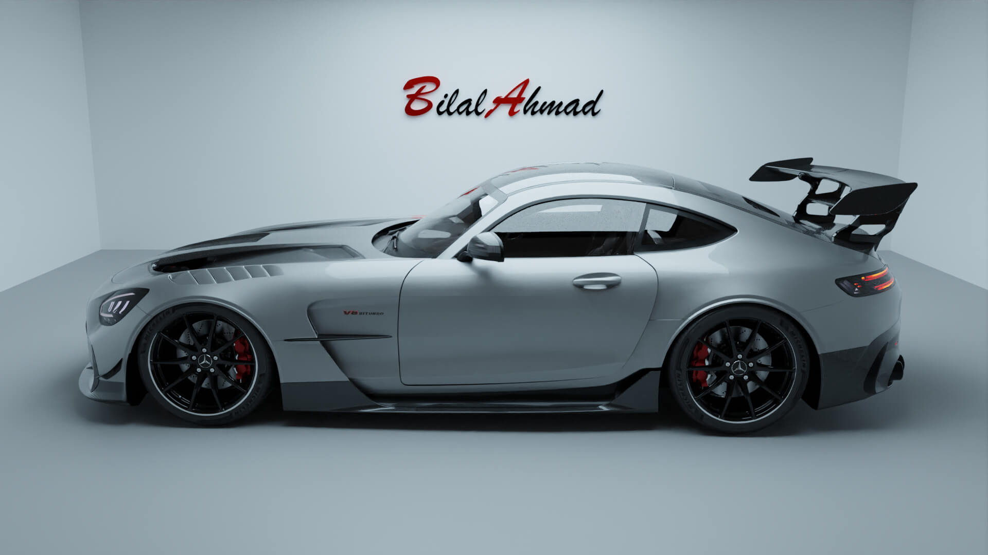 Mercedes AMG GT - 3D Model by BILAL AHMAD