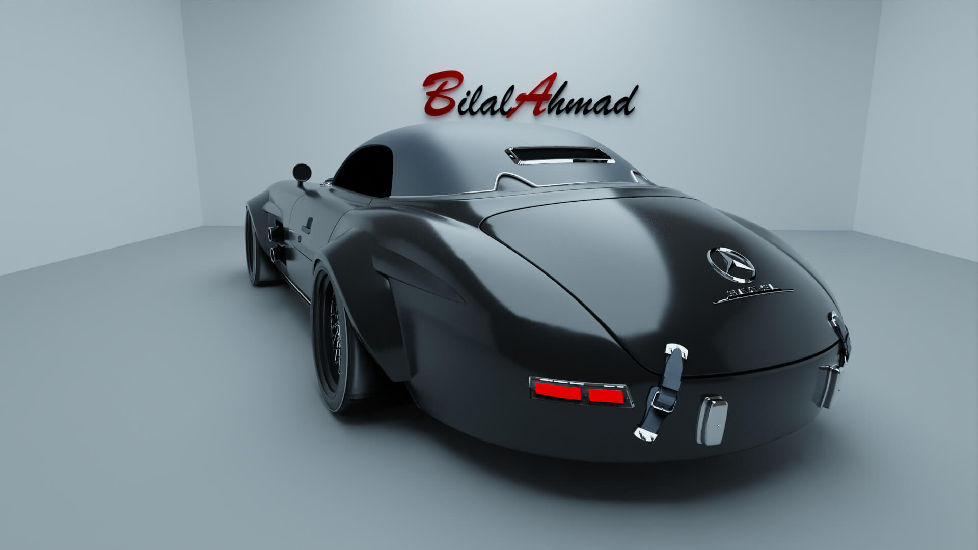 Mercedes-Benz 300 SL Restomod Free 3D Model by BILAL AHMAD