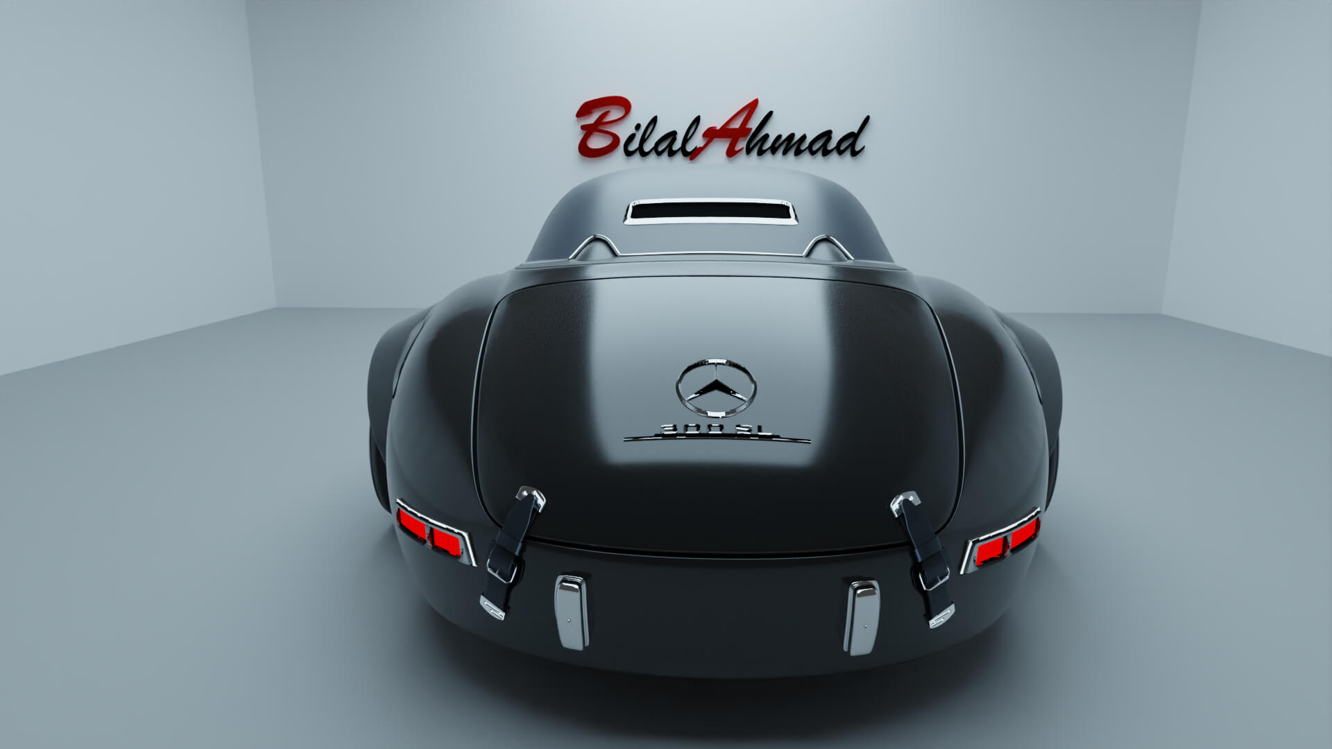 Mercedes-Benz 300 SL Restomod Free 3D Model by BILAL AHMAD