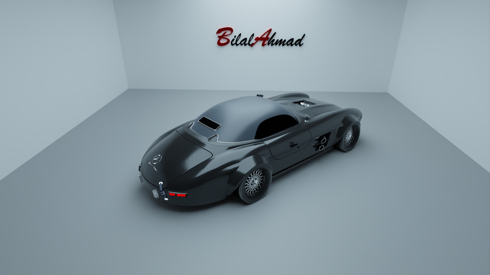 Mercedes-Benz 300 SL Restomod Free 3D Model by BILAL AHMAD