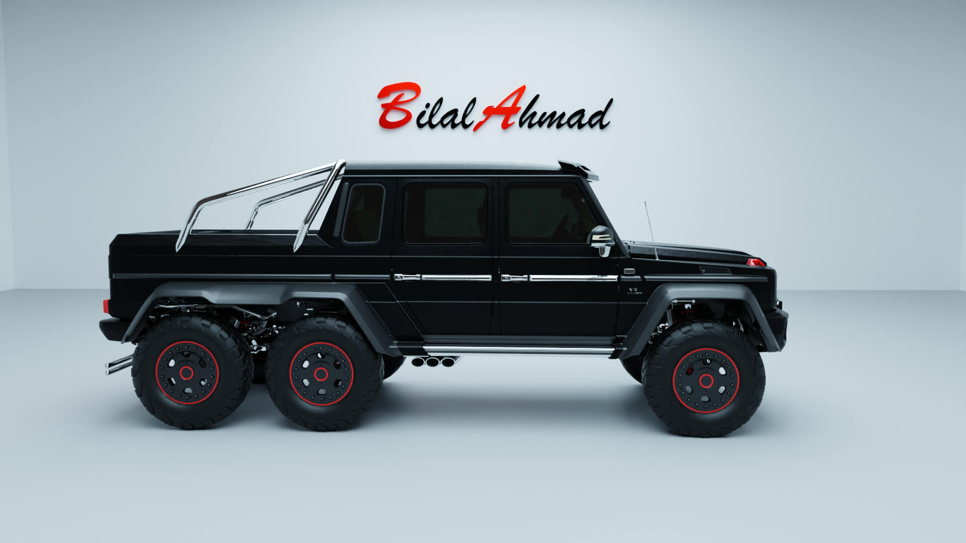 Mercedes G63 6X6 - 3D Model by BILAL AHMAD