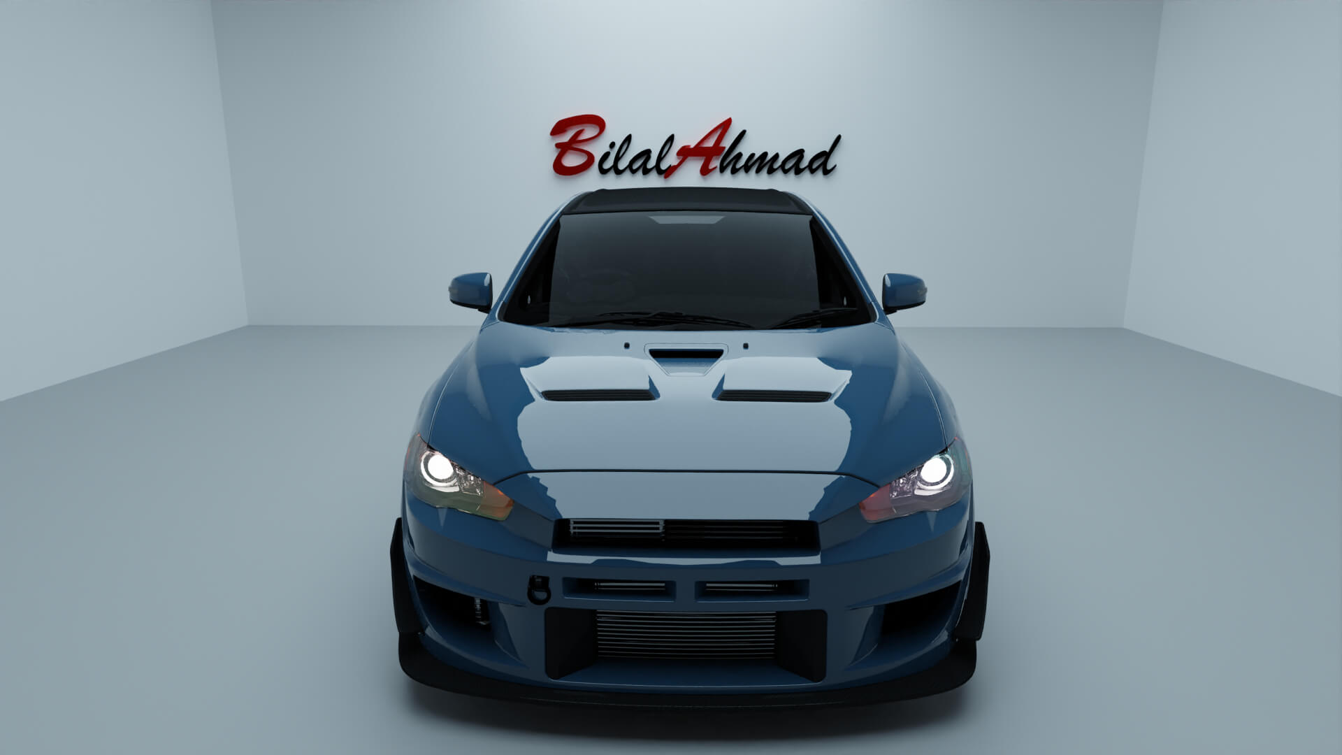 Mitsubishi Lancer Evolution Sunline Racing - 3D Model by BILAL AHMAD