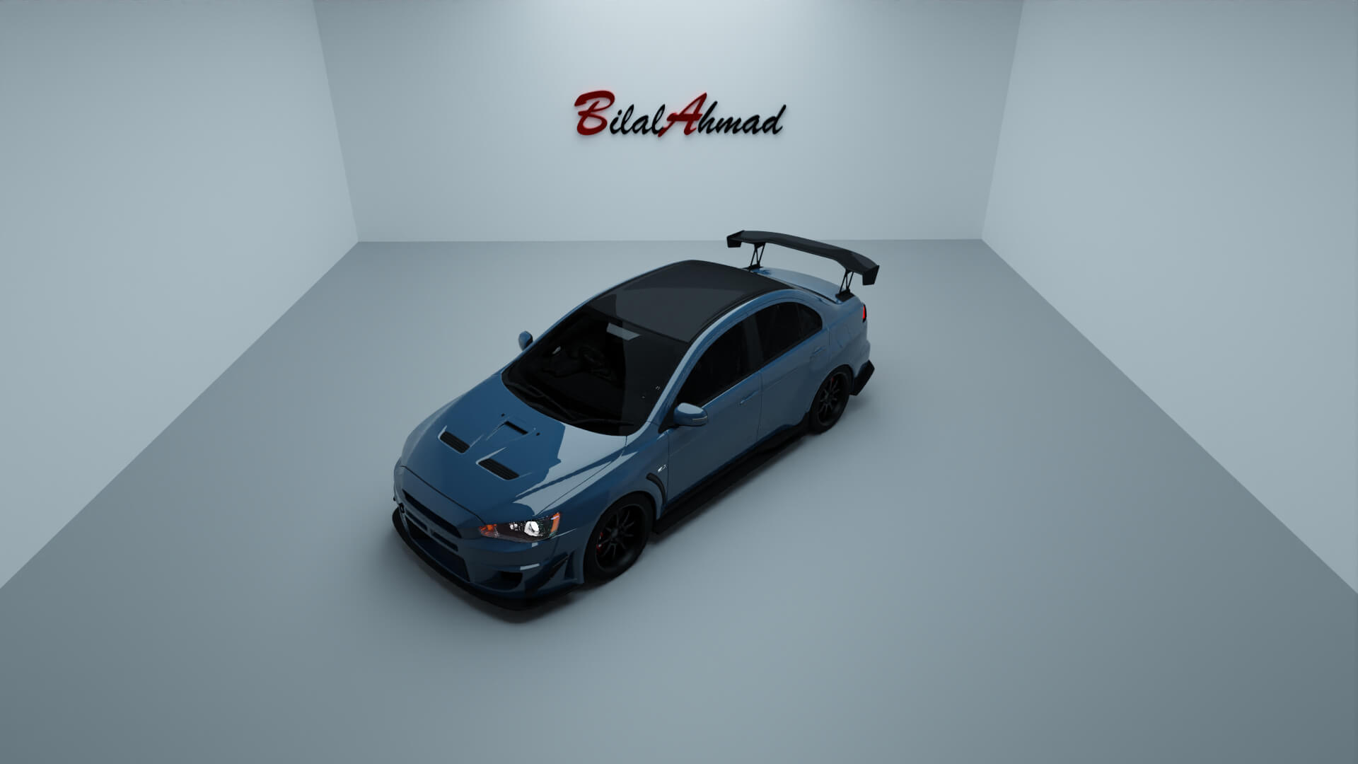 Mitsubishi Lancer Evolution Sunline Racing - 3D Model by BILAL AHMAD