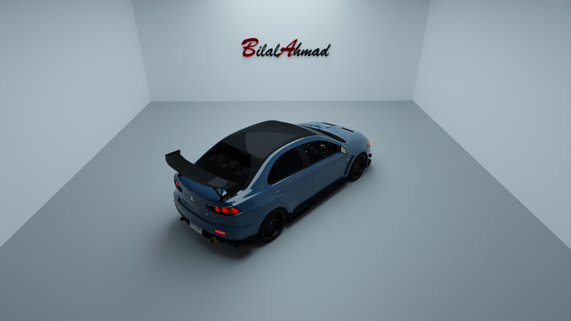 Mitsubishi Lancer Evolution Sunline Racing - 3D Model by BILAL AHMAD