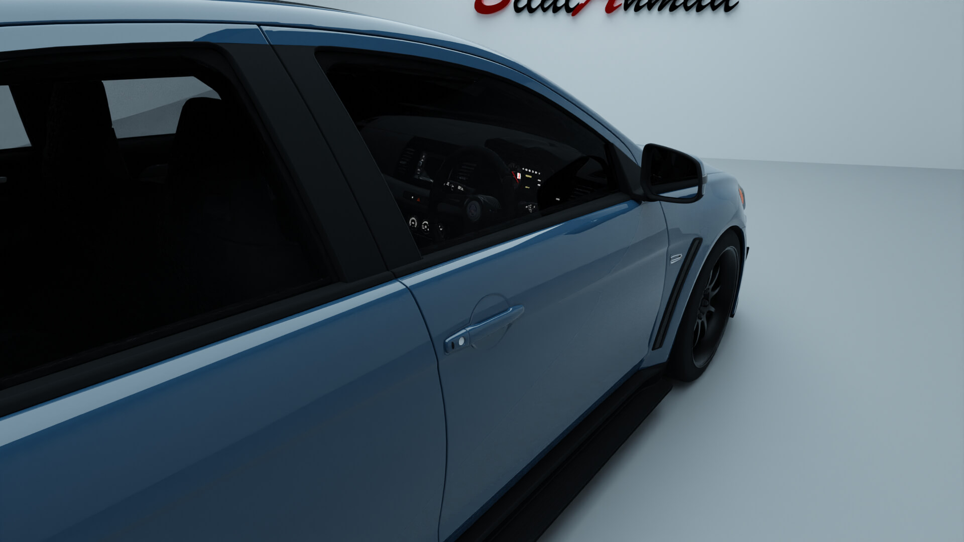 Mitsubishi Lancer Evolution Sunline Racing - 3D Model by BILAL AHMAD