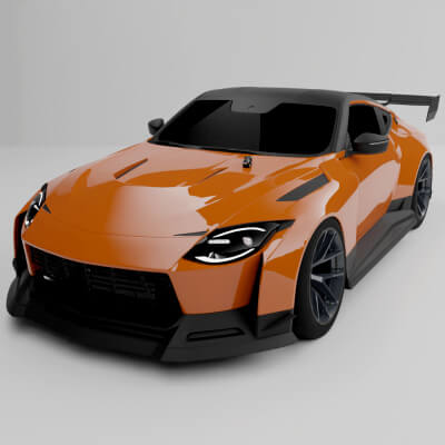 Nissan 400Z Z35 Modified - 3D Model by BILAL AHMAD