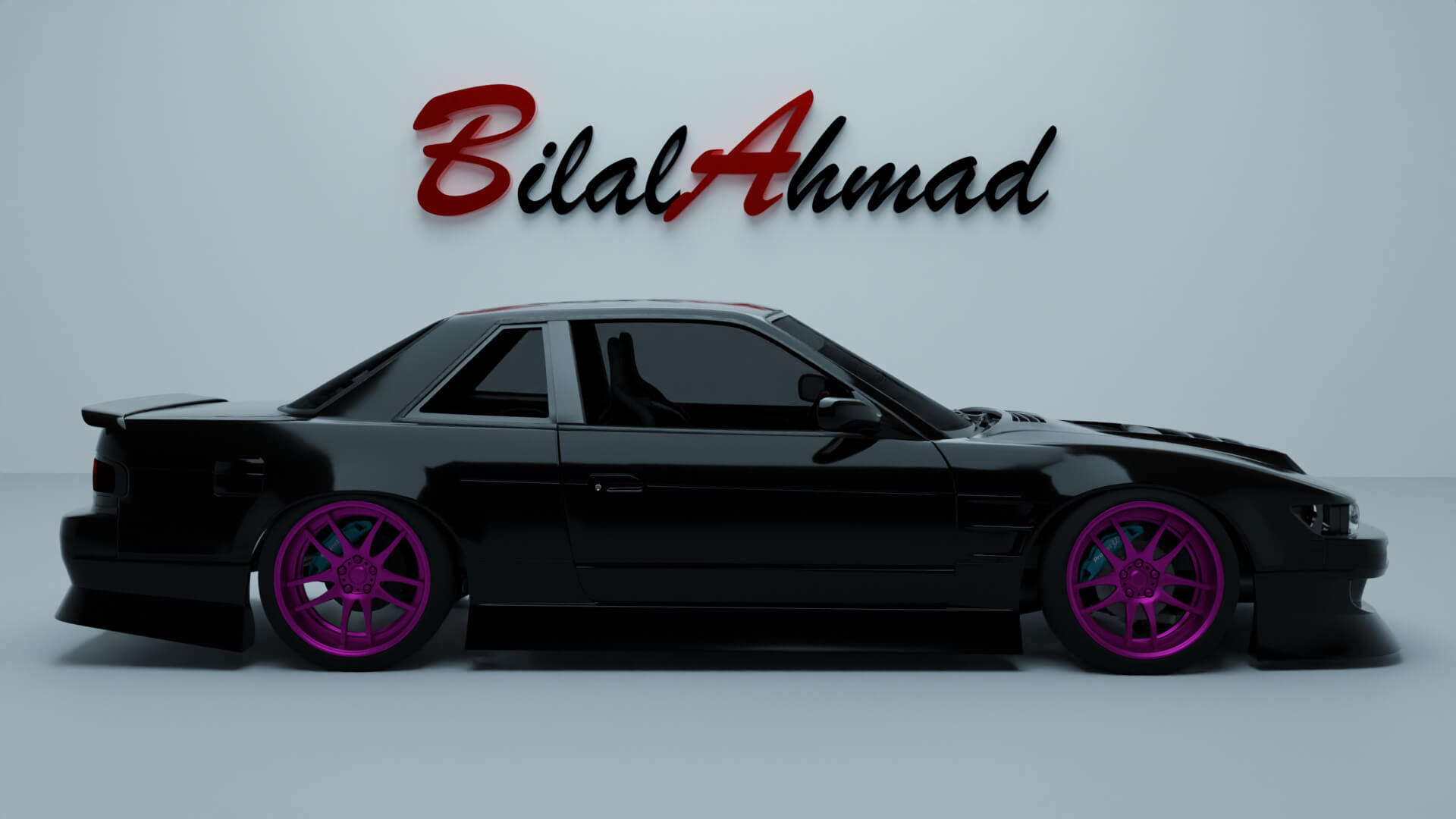 Nissan S13 Racing - 3D Model by BILAL AHMAD