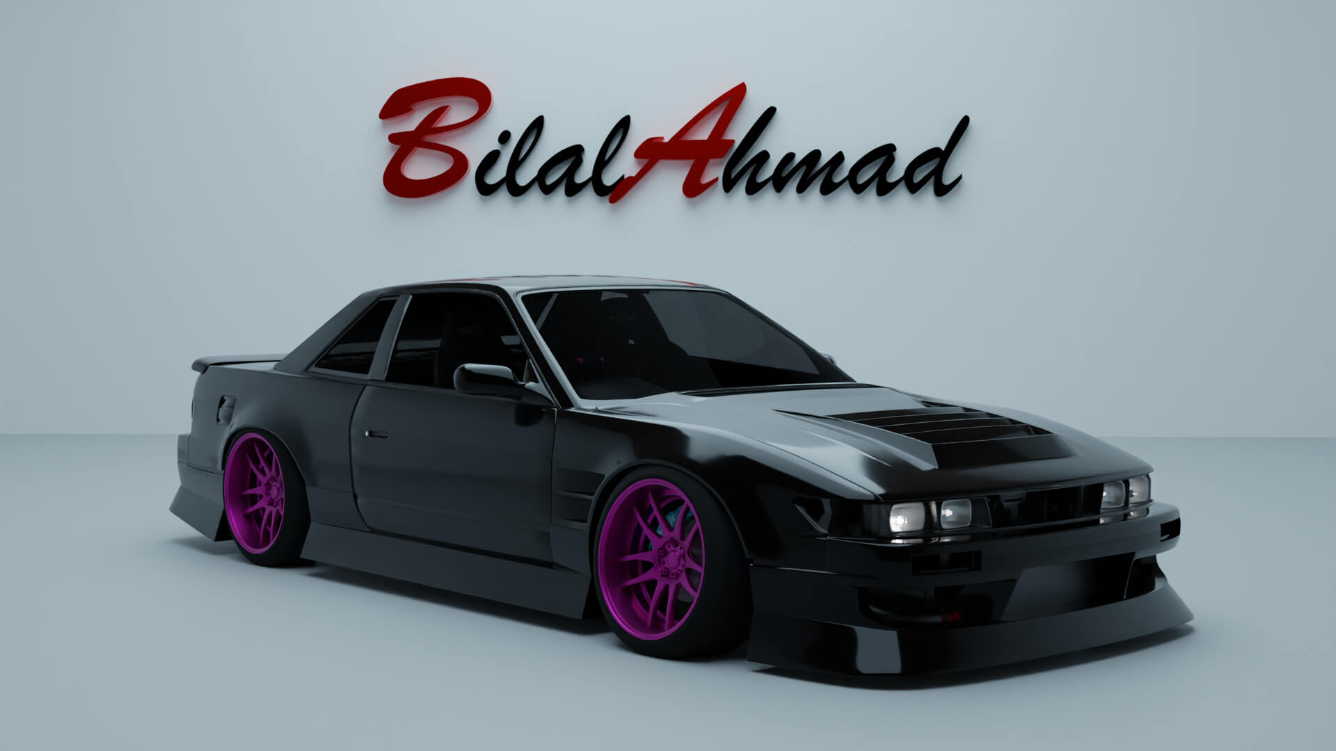Nissan S13 Racing - 3D Model by BILAL AHMAD