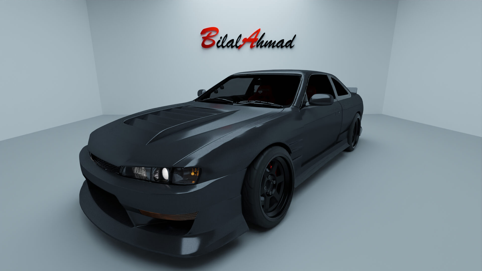 Nissan Silvia S14 3D Model with Interior Detail by BILAL AHMAD