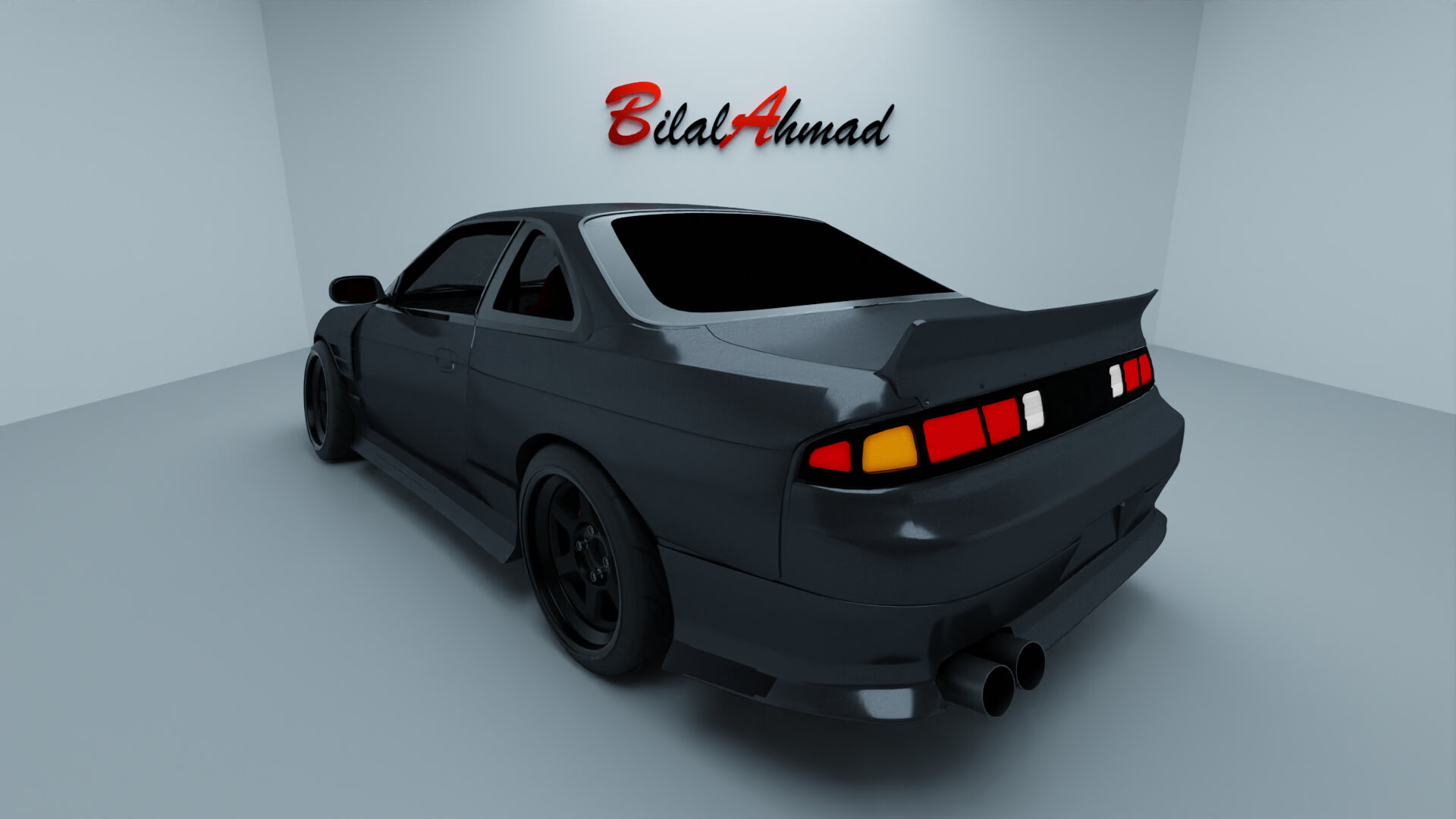 Nissan Silvia S14 3D Model with Interior Detail by BILAL AHMAD