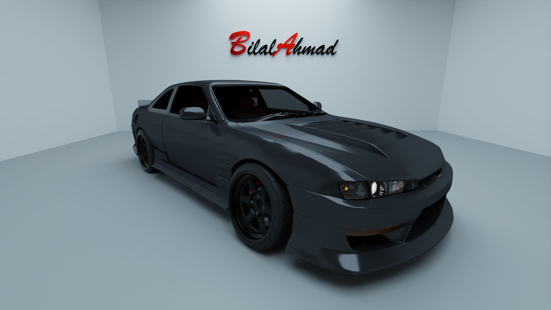 Nissan Silvia S14 3D Model with Interior Detail by BILAL AHMAD