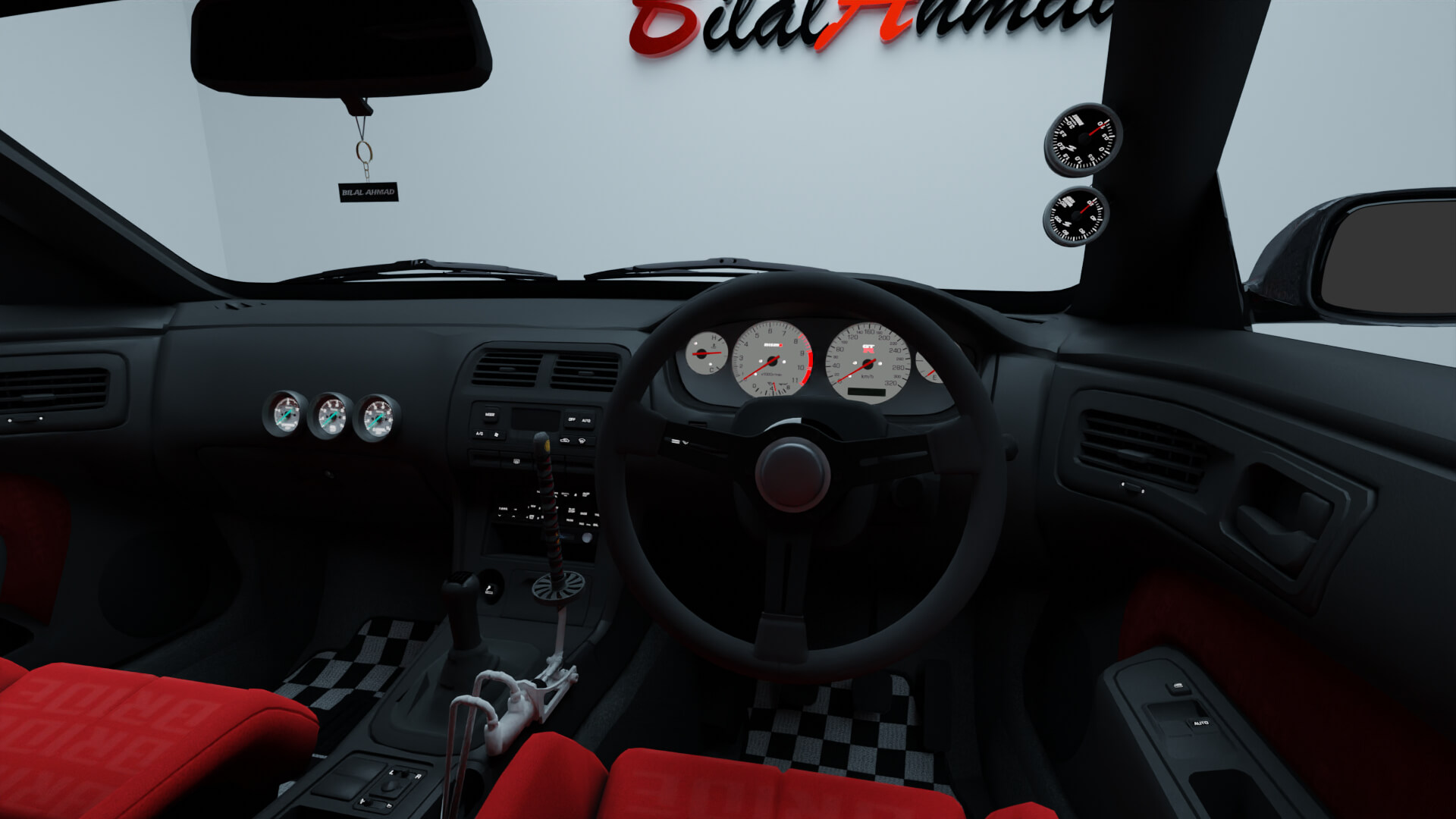 Nissan Silvia S14 3D Model with Interior Detail by BILAL AHMAD