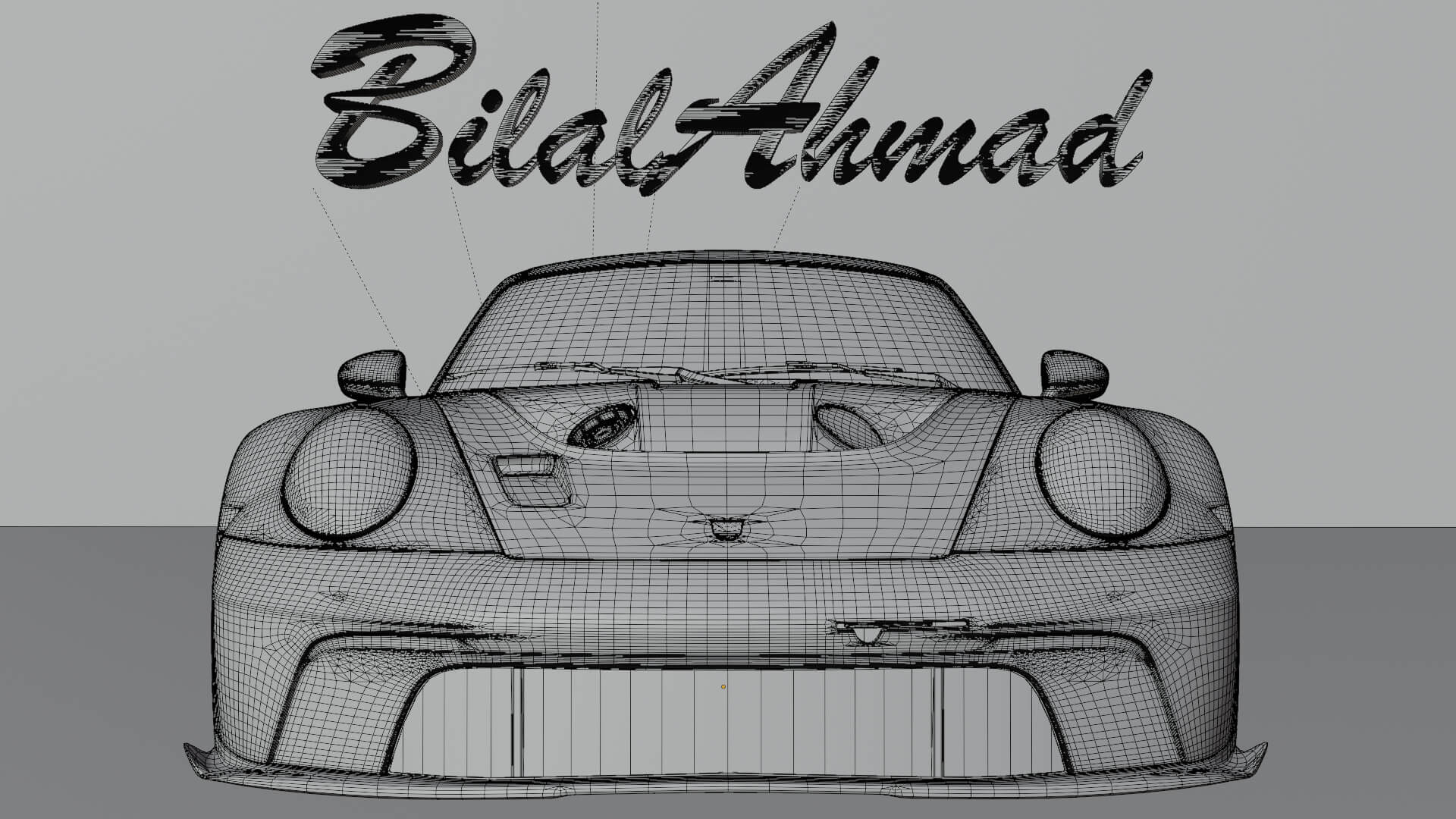 Porsche 992 Gt3R - 3D Model by BILAL AHMAD