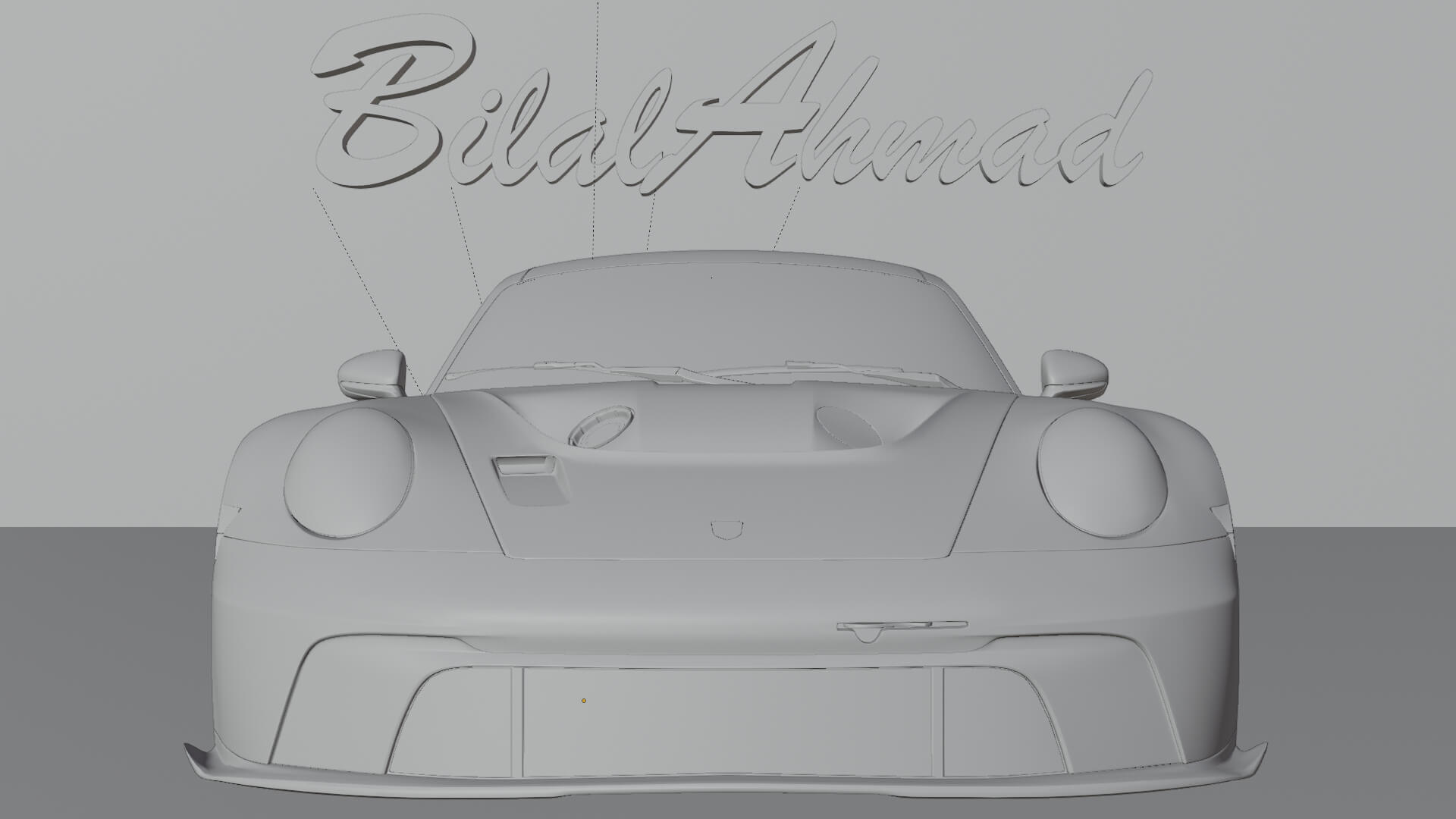 Porsche 992 Gt3R - 3D Model by BILAL AHMAD