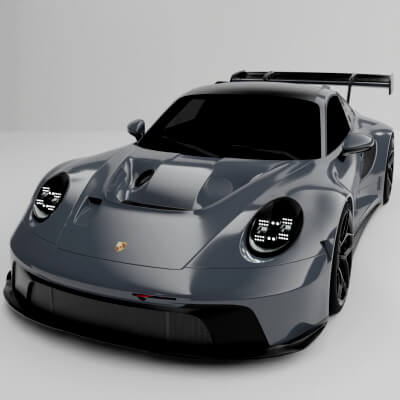 Porsche 992 Gt3R - 3D Model by BILAL AHMAD