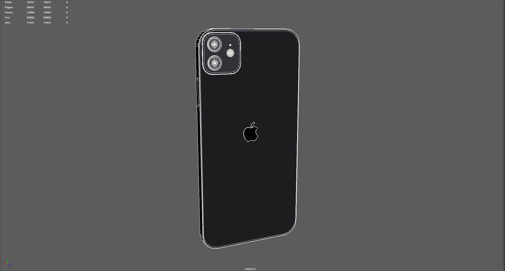 Apple iPhone Black - 3D Model by BILALGOK