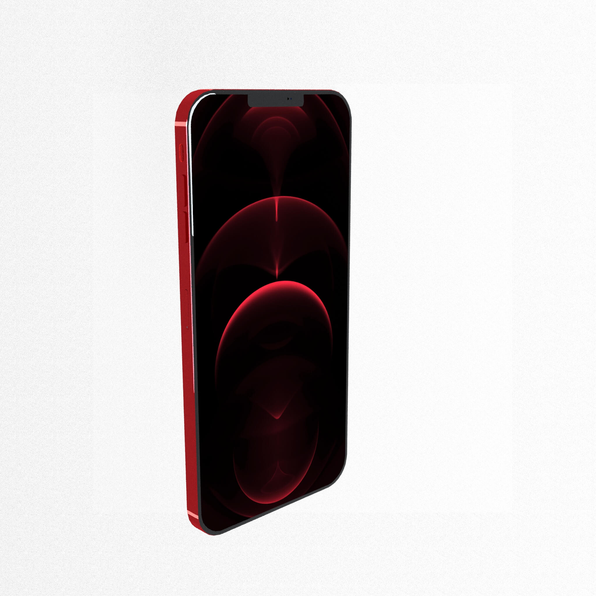 Apple iPhone Red - 3D Model by BILALGOK