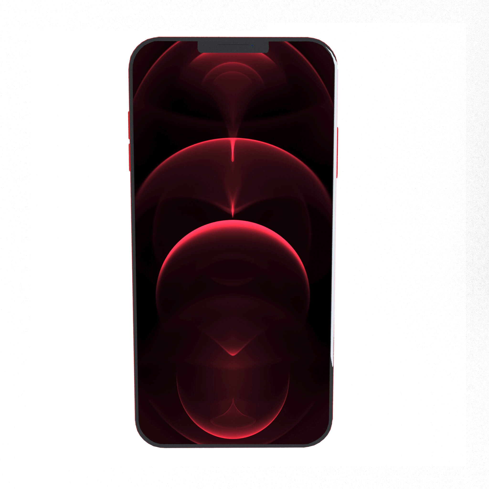 Apple iPhone Red - 3D Model by BILALGOK