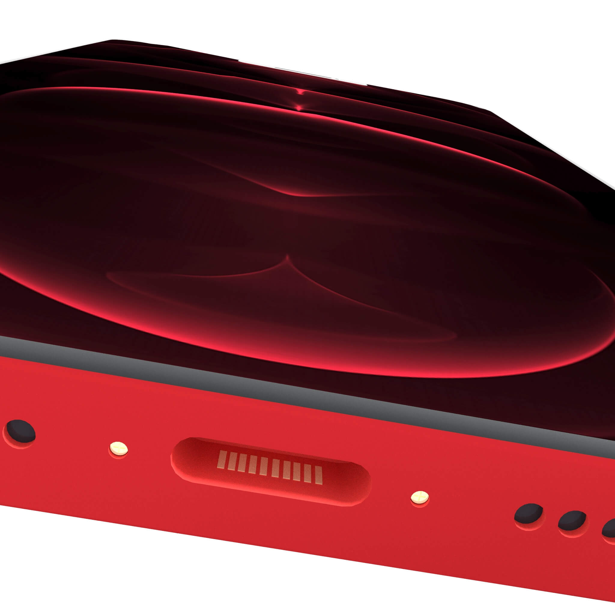 Apple iPhone Red - 3D Model by BILALGOK