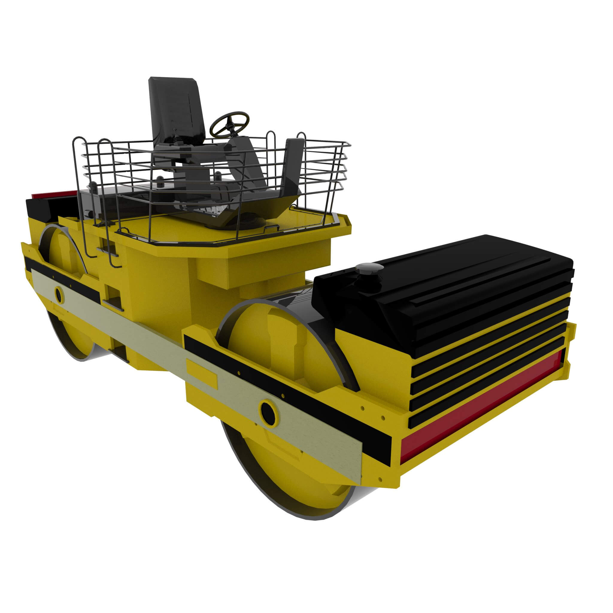 Asphalt Roller - 3D Model by BILALGOK