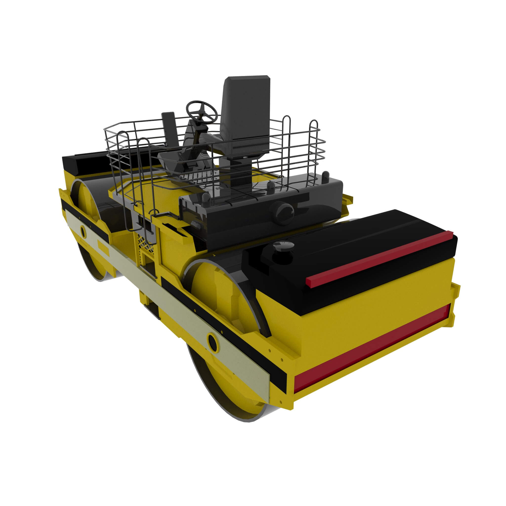 Asphalt Roller - 3D Model by BILALGOK