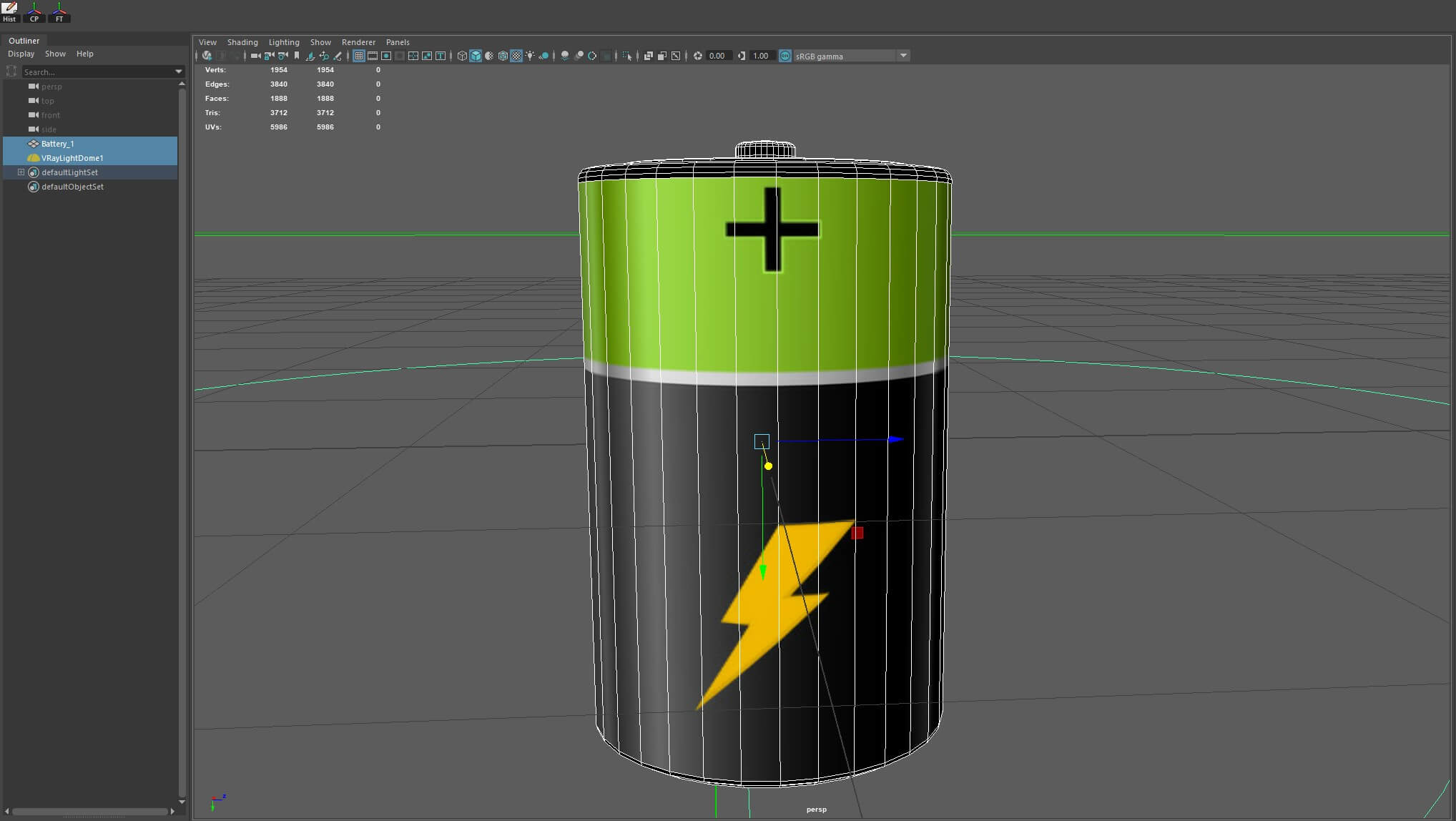 Realistic Battery - 3D Model by BILALGOK
