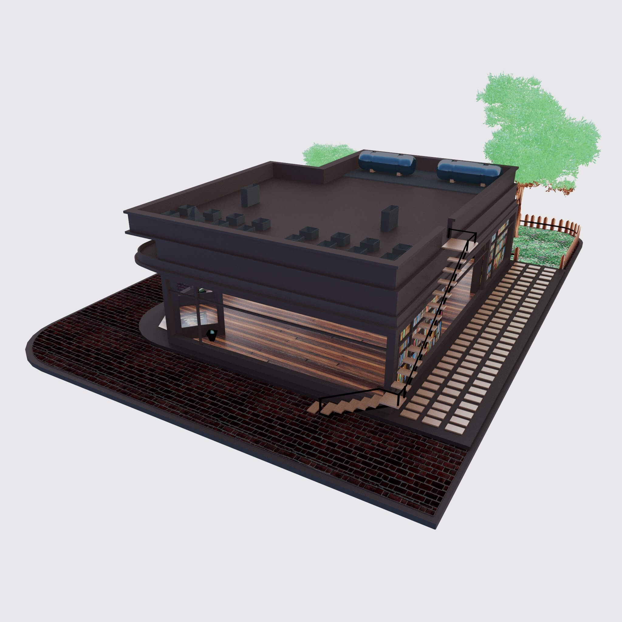 Realistic Book Store - 3D Model by BILALGOK