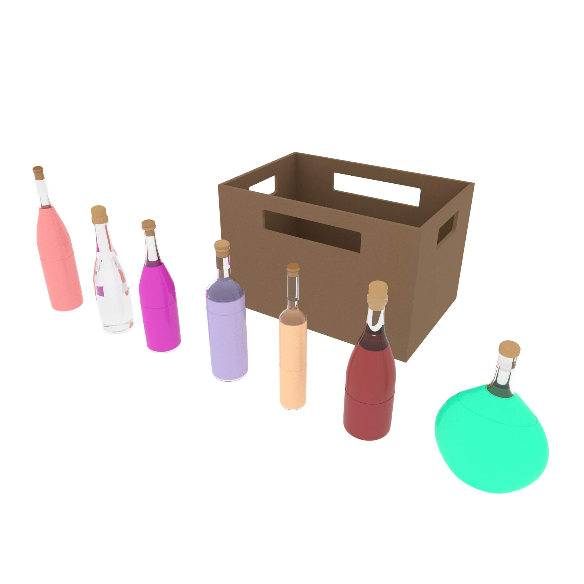 Realastic Bottle Safe - 3D Model by BILALGOK