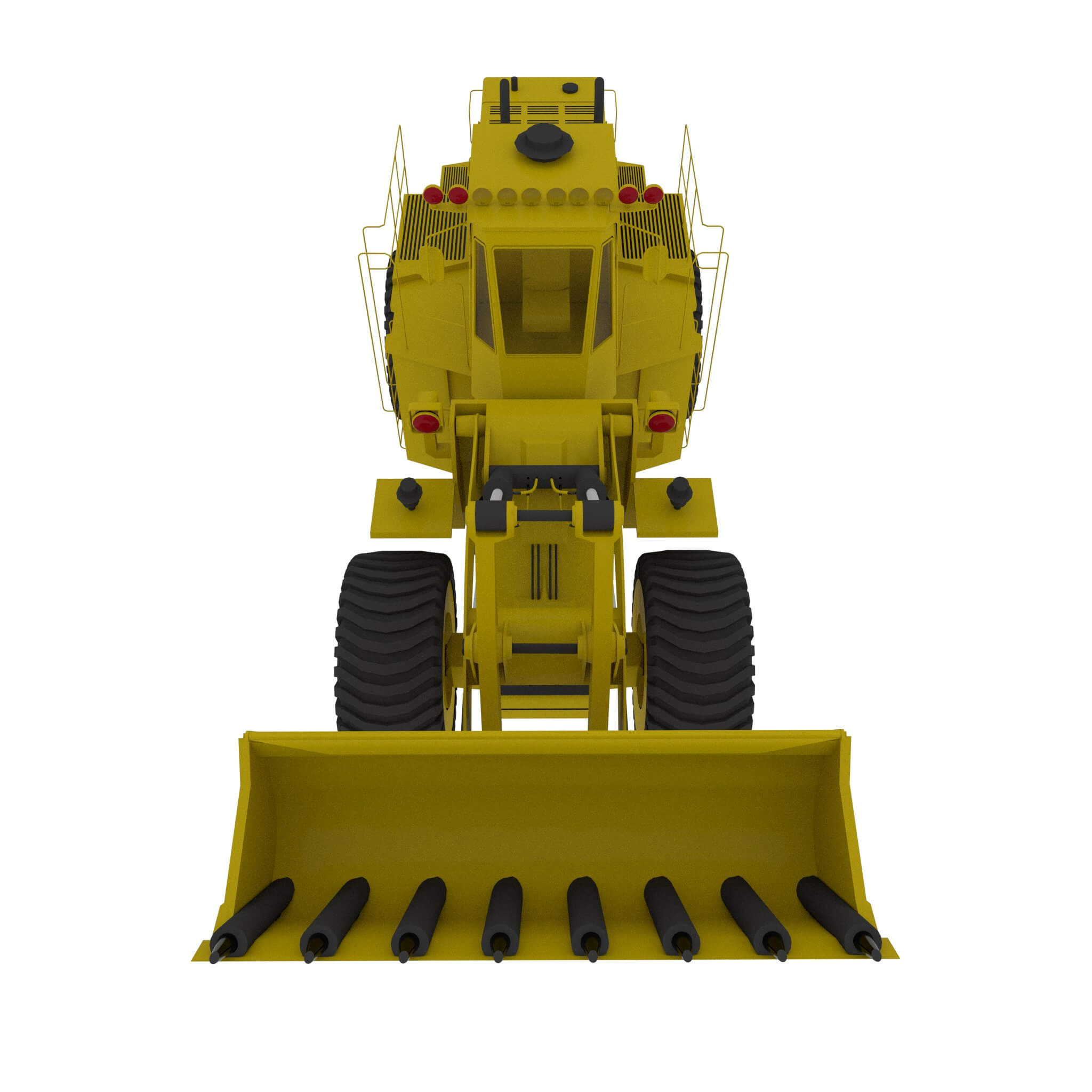Realistic Bulldozer - 3D Model by BILALGOK