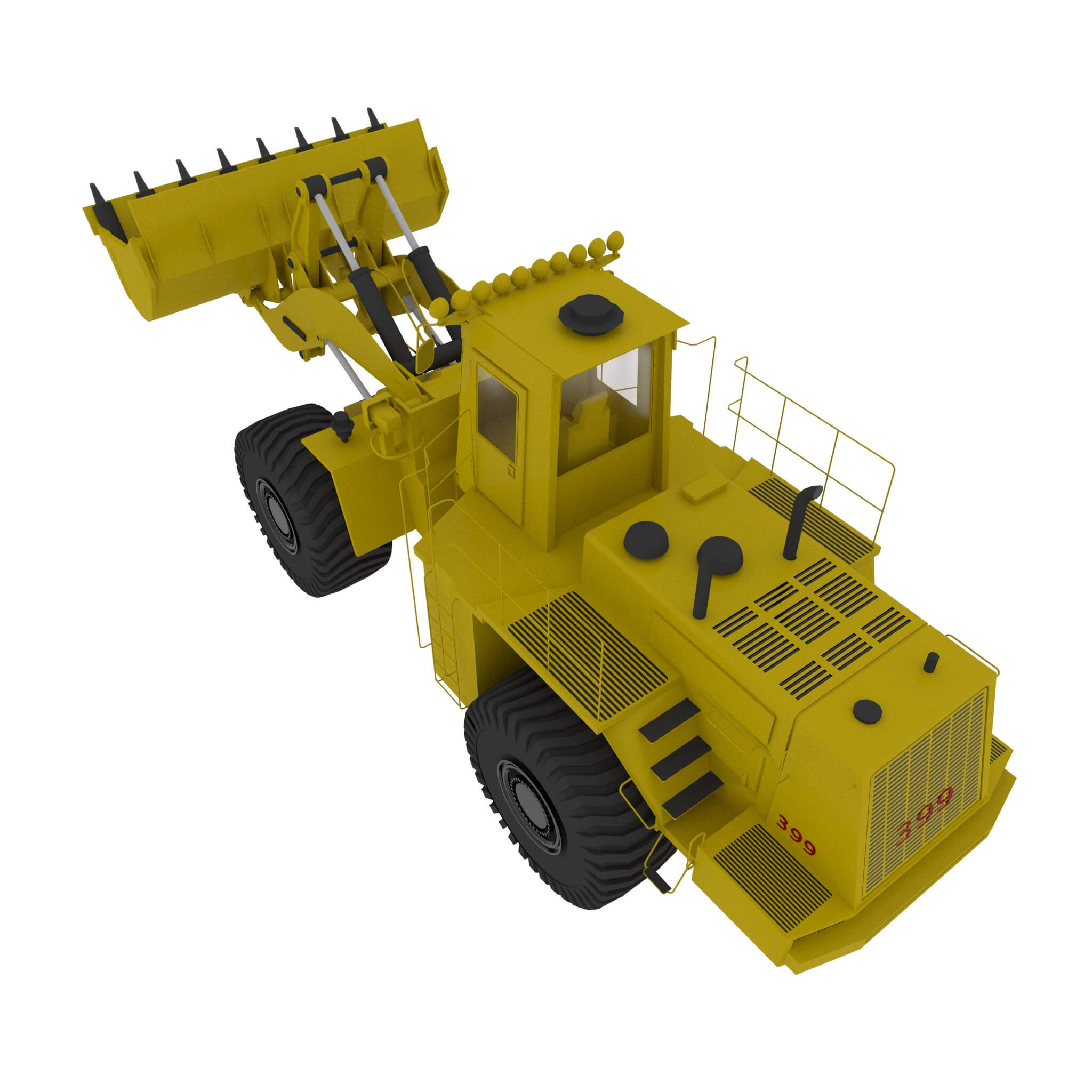 Realistic Bulldozer - 3D Model by BILALGOK
