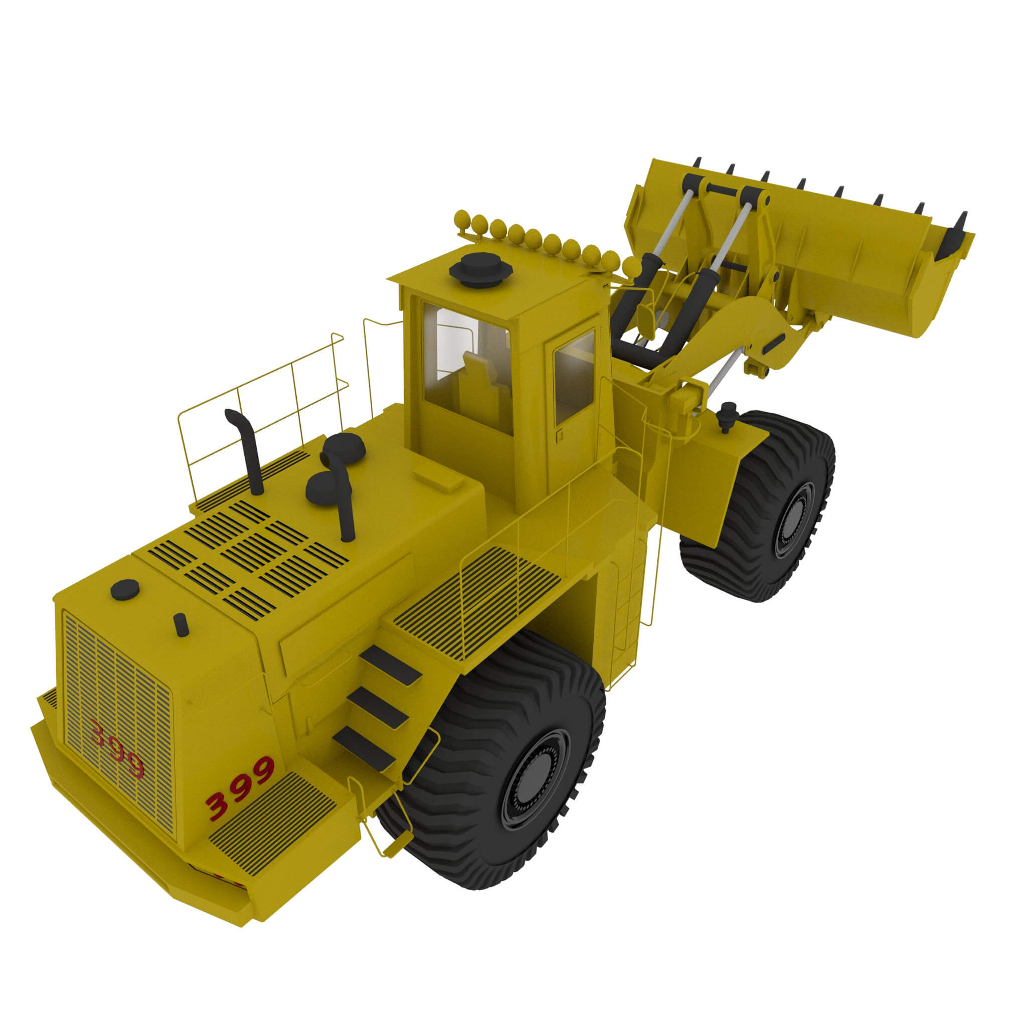 Realistic Bulldozer - 3D Model by BILALGOK