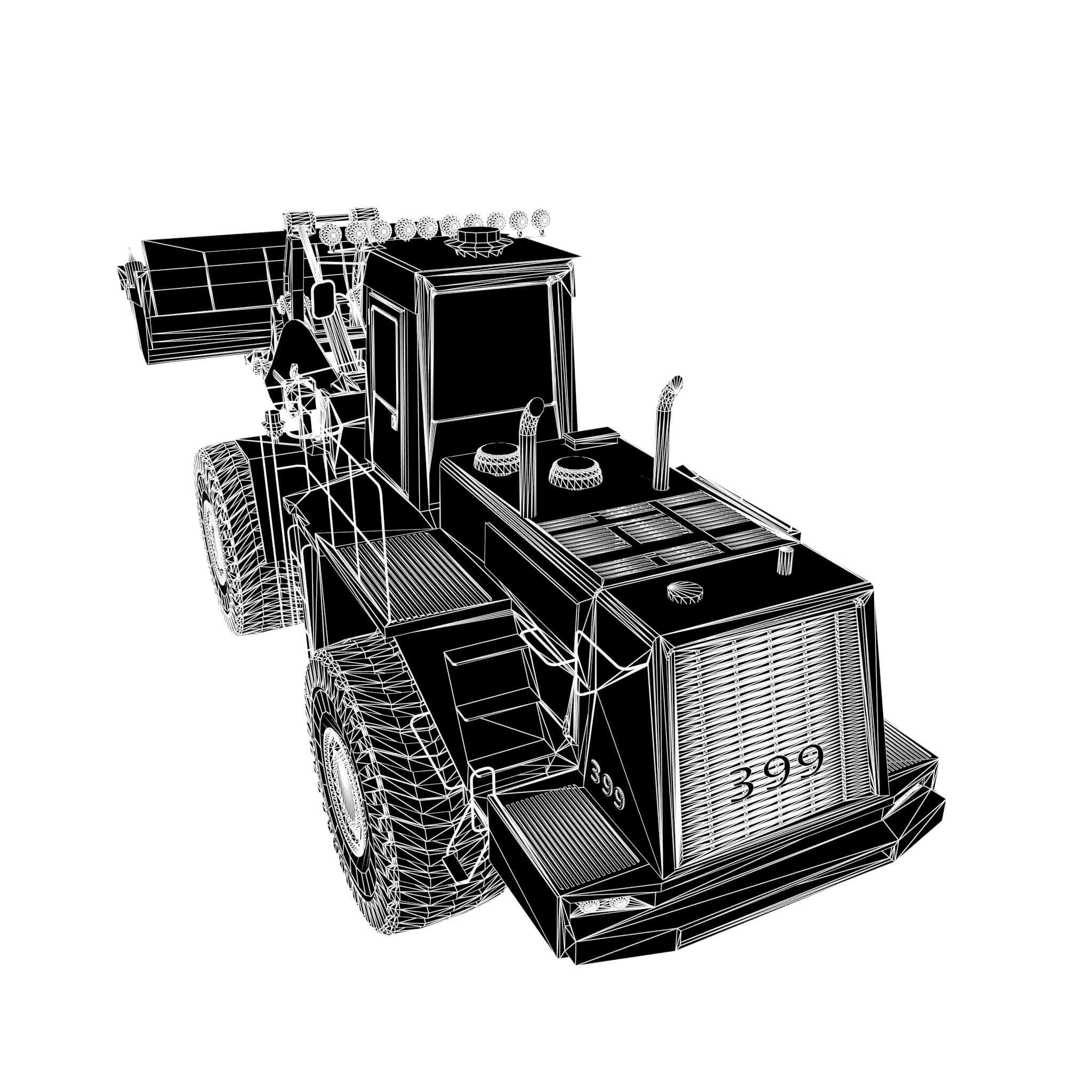 Realistic Bulldozer - 3D Model by BILALGOK