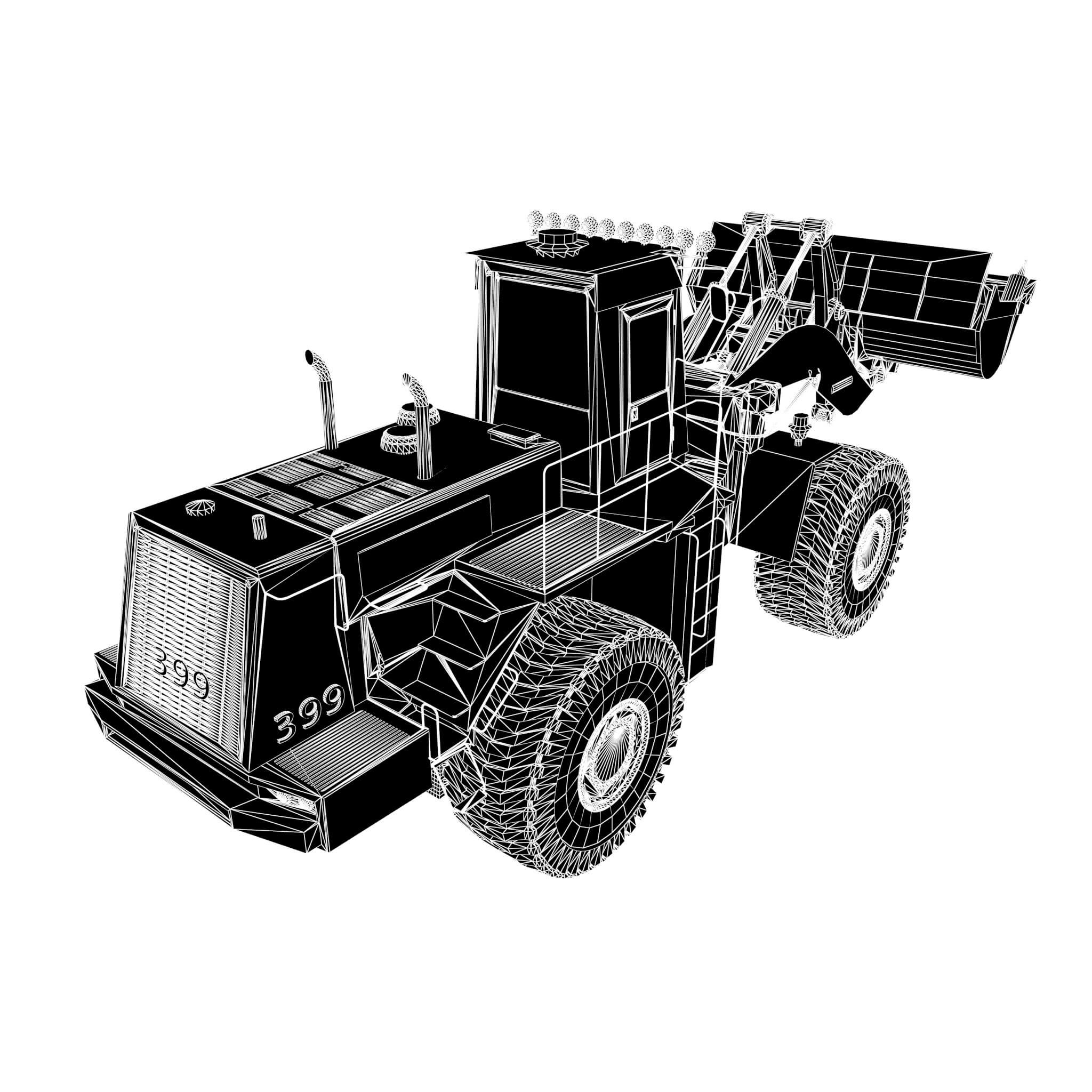 Realistic Bulldozer - 3D Model by BILALGOK