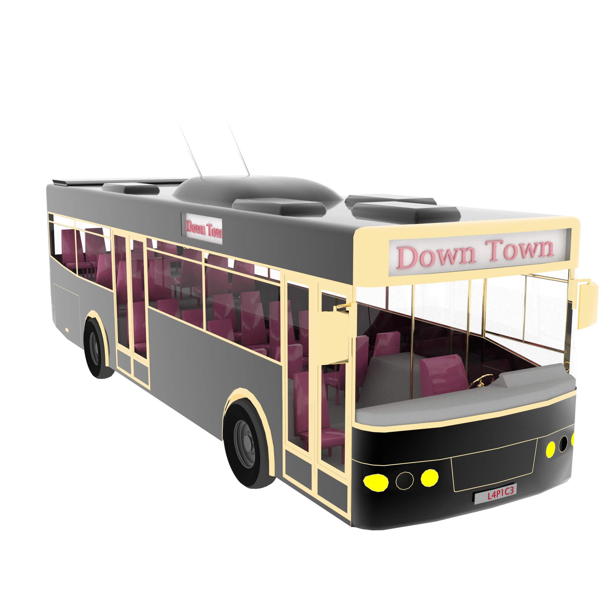Realistic City Bus - 3D Model by BILALGOK