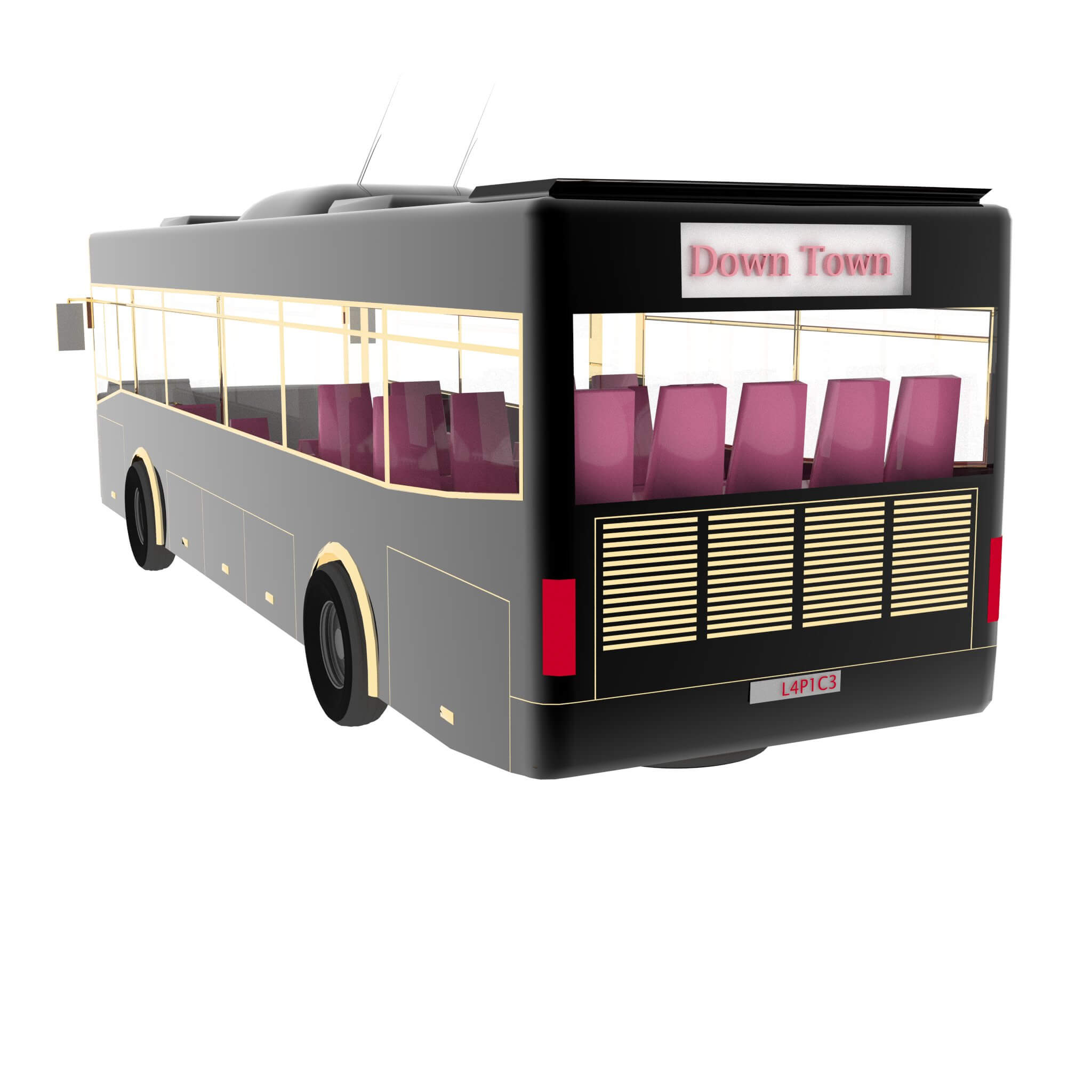 Realistic City Bus - 3D Model by BILALGOK
