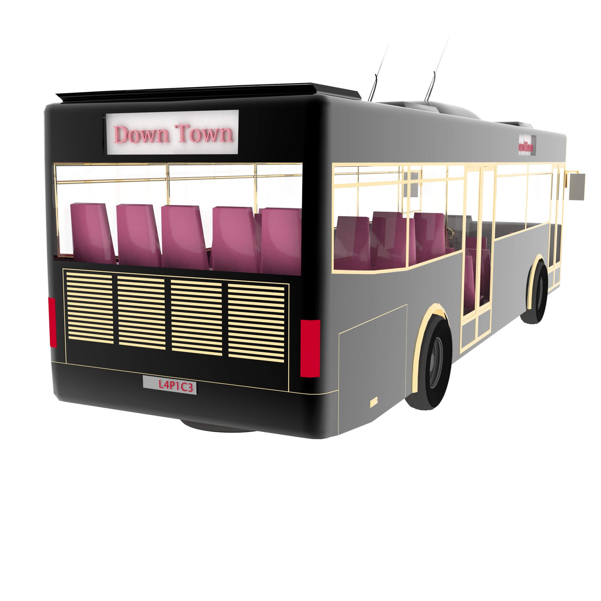 Realistic City Bus - 3D Model by BILALGOK