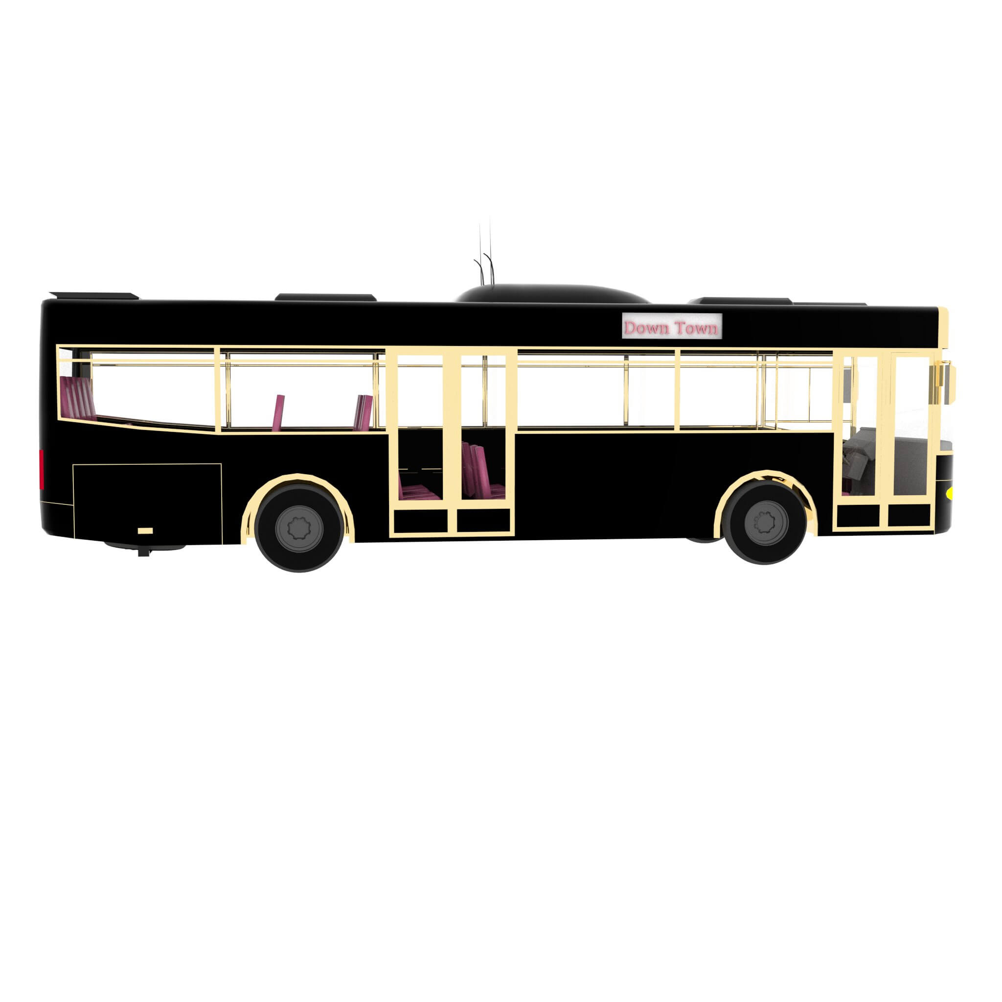 Realistic City Bus - 3D Model by BILALGOK