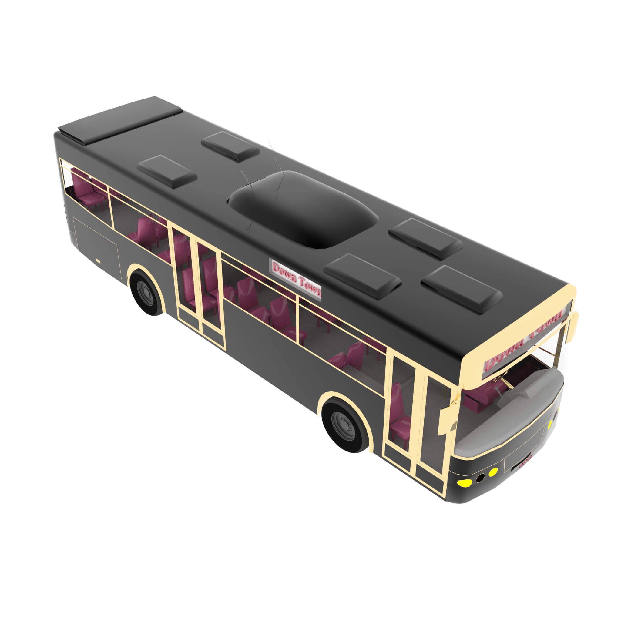 Realistic City Bus - 3D Model by BILALGOK