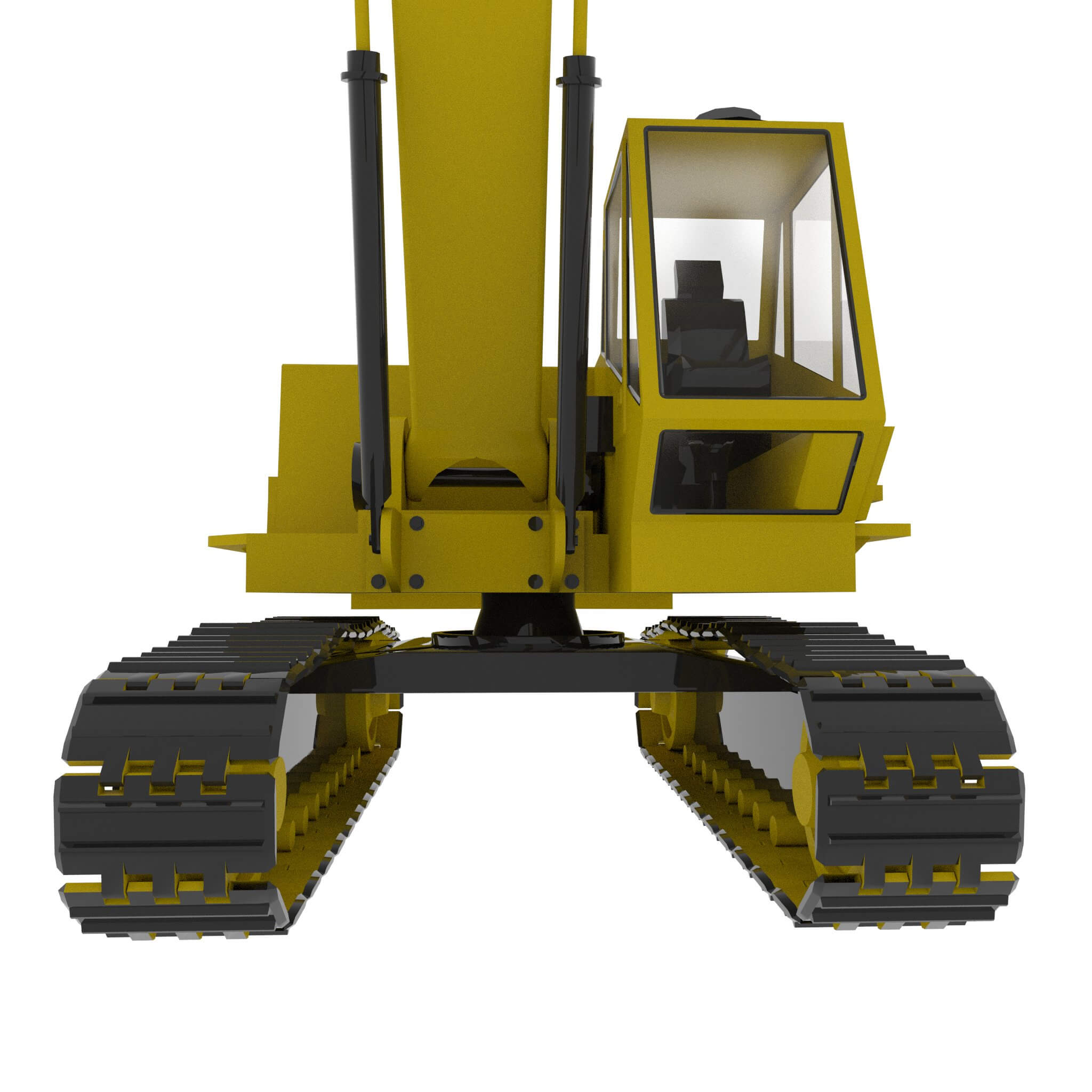 Crawler Excavator - 3D Model by BILALGOK