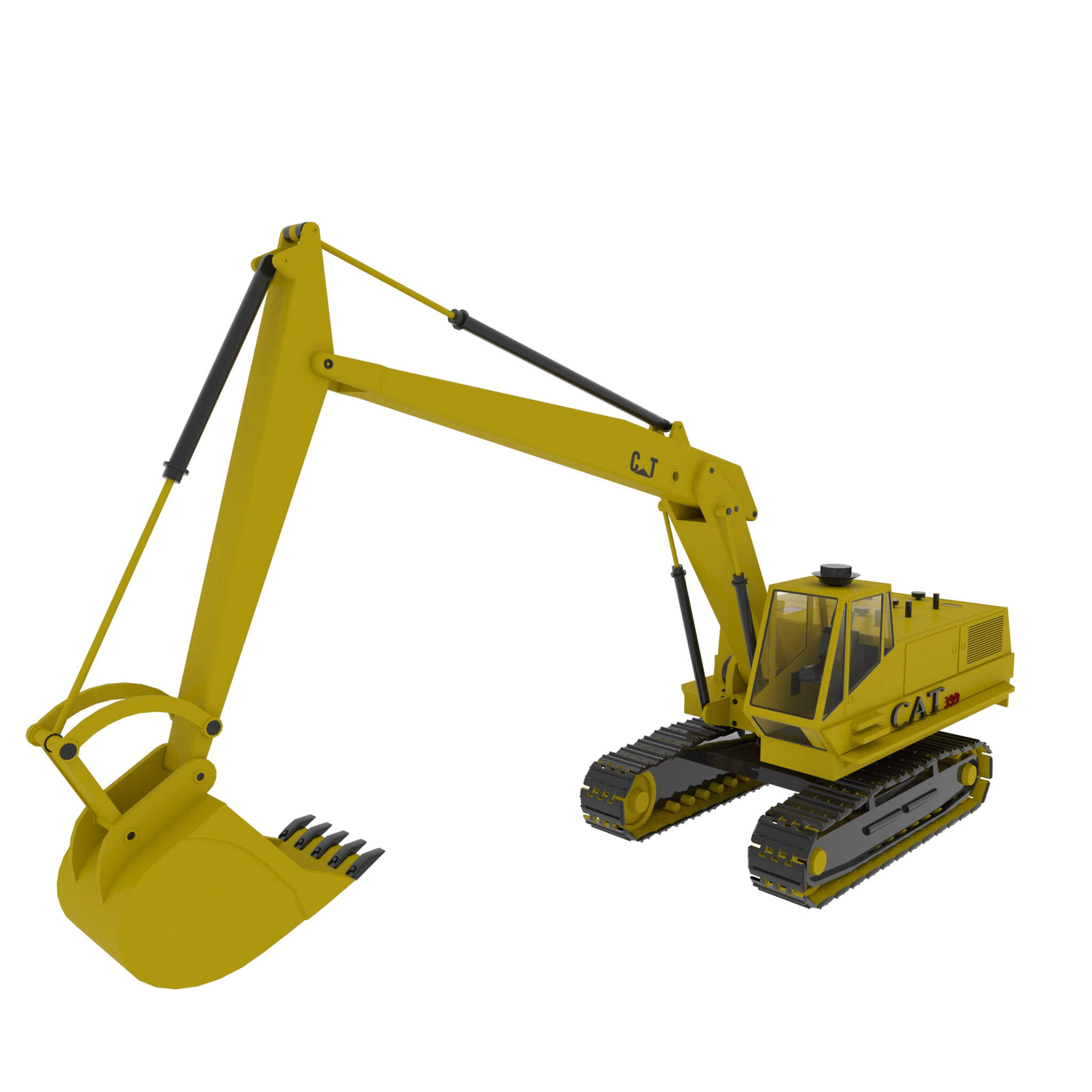 Detailed Excavator - 3D Model by BILALGOK
