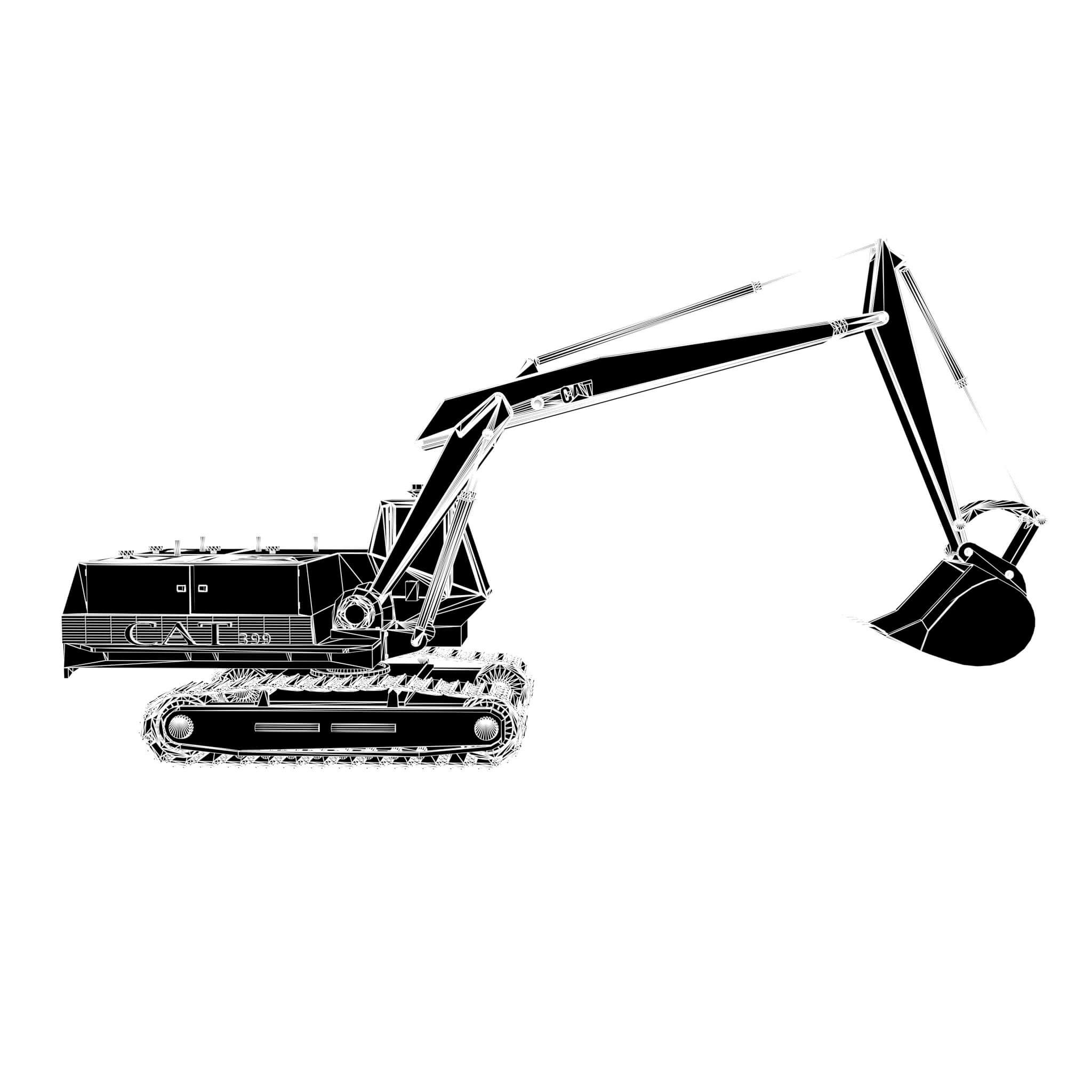 Detailed Excavator - 3D Model by BILALGOK