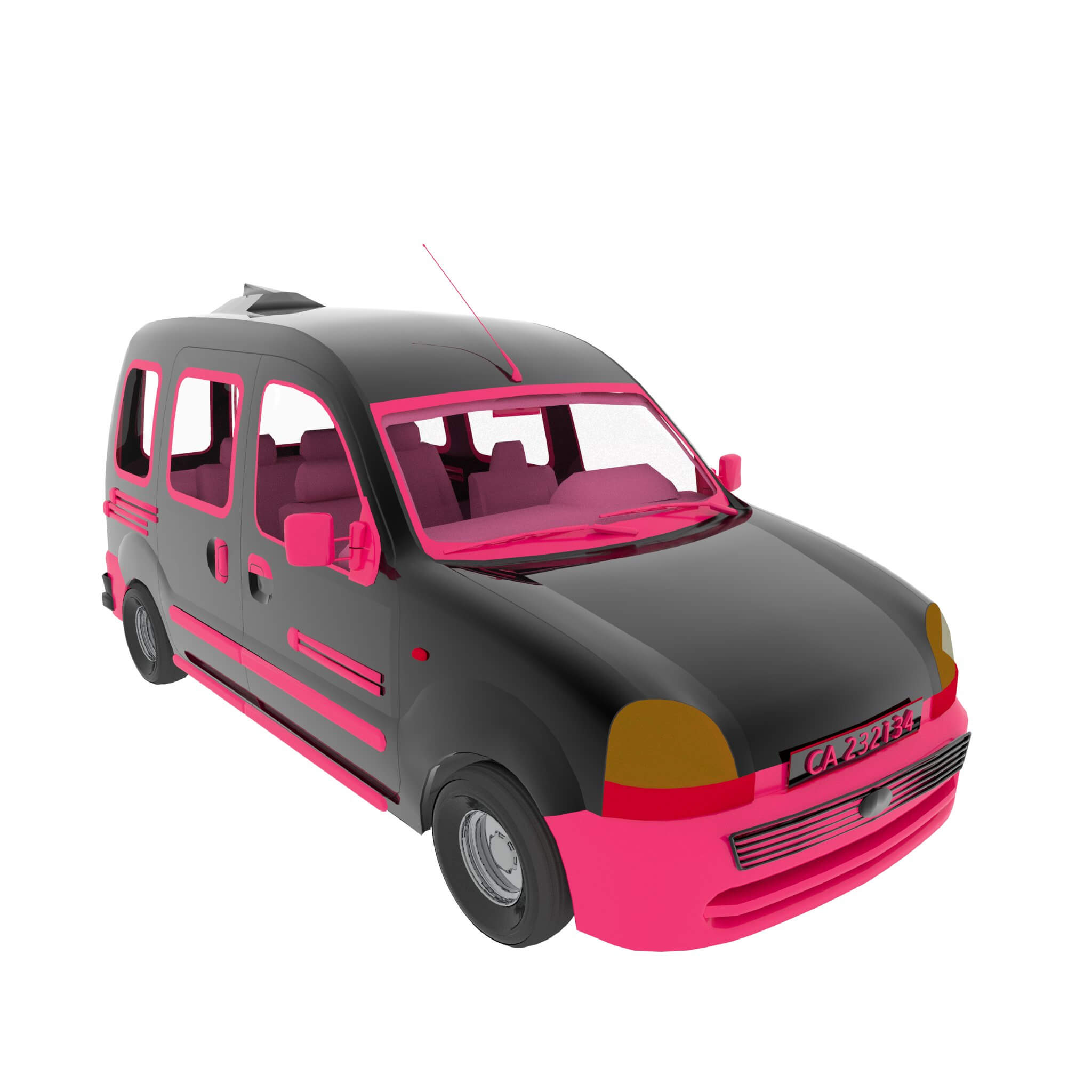 Realistic Fantasy Van - 3D Model by BILALGOK